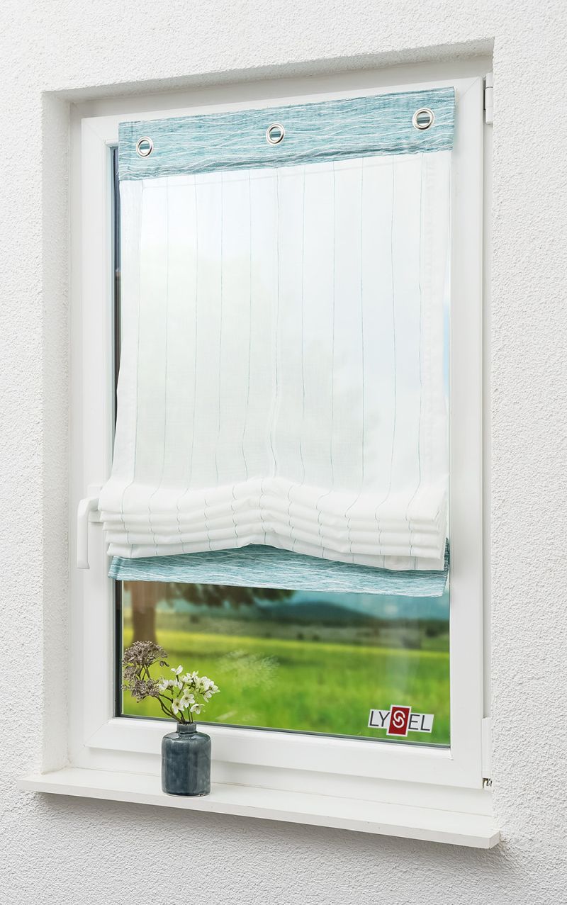 Raffrollo mit Ösen - Fensterbehang einfach und stilvoll montieren